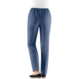 WITT Damen Schlupfhose im Jeans-Look, blau-meliert + marine-meliert, Gr&ouml;&szlig;e 21