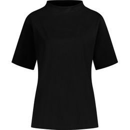 Heine Damen Kurzarmshirt, Schwarz, Gr. 38, T-Shirts, 100% Baumwolle