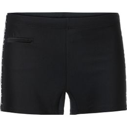 feel good Herren Badehose, schwarz-steingrau, Gr&ouml;&szlig;e 7