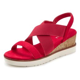 Lascana Damen Sandalette, rot, Gr&ouml;&szlig;e 37