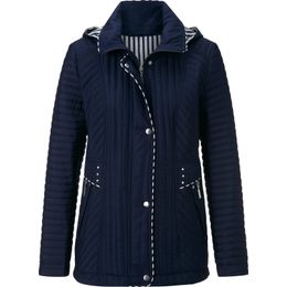 WITT Damen Steppjacke mit abzippbarer Kapuze, marine, Gr&ouml;&szlig;e 46