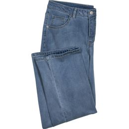 WITT Damen 5-Pocket-Jeans mit weitem Bein, blue-bleached, Gr&ouml;&szlig;e 42