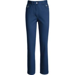 WITT Damen 5-Pocket-Jeans gerade geschnitten, dark blue, Gr&ouml;&szlig;e 22