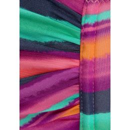 Lascana Damen Bandeau-Bikini-Top, bunt-gestreift, Gr&ouml;&szlig;e 38D