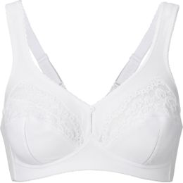 Triumph Damen BH ohne B&uuml;gel mit gef&uuml;tterten Tr&auml;gern, wei&szlig;, Gr&ouml;&szlig;e 95B