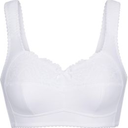 w&auml;schepur w&auml;schepur Damen BH ohne B&uuml;gel mit unterlegter Spitze, wei&szlig;, Gr&ouml;&szlig;e 95D