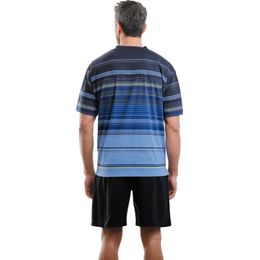 Hajo Herren Nachthemden, marine-geringelt, Gr&ouml;&szlig;e 60/62