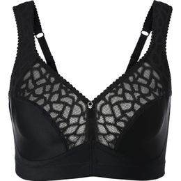 Swegmark Damen Komfort-BH ohne B&uuml;gel, schwarz, Gr&ouml;&szlig;e 85D