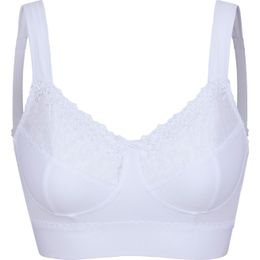 w&auml;schepur w&auml;schepur Damen BH ohne B&uuml;gel mit T&uuml;llspitze, wei&szlig;, Gr&ouml;&szlig;e 90D