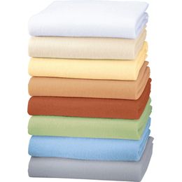 Dormisette Betttuch, Braun, Gr. 1 St. 180x200 cm - Spannbetttuch, Spannbettlaken, 100% Baumwolle