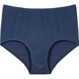 WITT Damen Taillenslip mit elastischen Abschl&uuml;ssen, 4er-Pack, 2x gestreift, 1x malve, 1x dunkelblau, Gr&ouml;&szlig;e 36/38