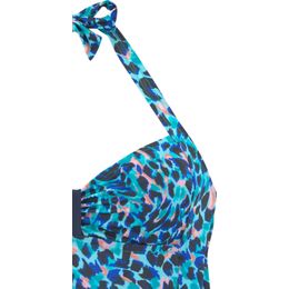 Lascana Damen Tankini, t&uuml;rkis-bedruckt, Gr&ouml;&szlig;e 38B