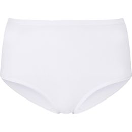 WITT Damen Taillenslip mit Baumwollzwickel, Baumwolle, 3x wei&szlig; + 3x schwarz, Gr&ouml;&szlig;e 48/50