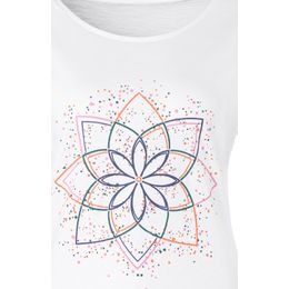 Buffalo Damen T-Shirt, Wei&szlig;, Gr. 32/34, T-Shirts, 100% Baumwolle