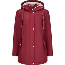 WITT Damen Jacke mit Teddy-Futter, dunkelrot, Gr&ouml;&szlig;e 46