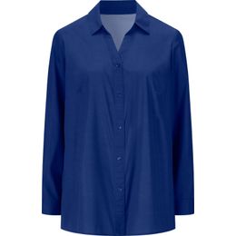 WITT Damen Longbluse in A-Form, royalblau, Gr&ouml;&szlig;e 42