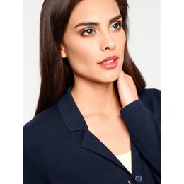 Heine Witt Damen Feinstrickjacke mit Reverskragen, marine, Gr&ouml;&szlig;e 40