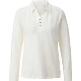 WITT Damen Langarmshirt mit Faltenpartien, ecru, Gr&ouml;&szlig;e 36