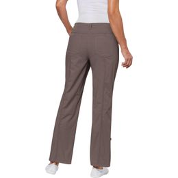 WITT Damen Hose mit krempelbaren Beinen, dunkeltaupe, Gr&ouml;&szlig;e 19