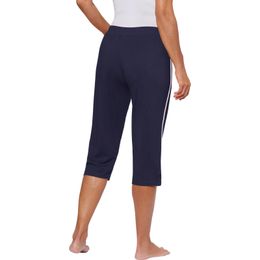 WITT Damen Caprihose mit Kontrast-Paspelierung, marine, Gr&ouml;&szlig;e 44