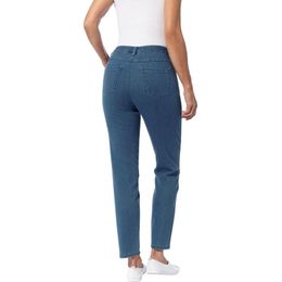 WITT Damen Jeans mit Tunnelzug und Bindeband, blue-bleached, Gr&ouml;&szlig;e 42
