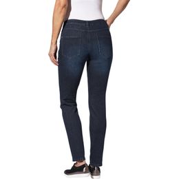 WITT Damen Stretch-Jeans mit streckender Seitennaht, dark blue, Gr&ouml;&szlig;e 23