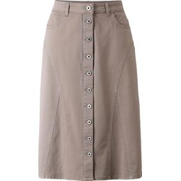 WITT Damen Jeansrock in Stretch-Qualit&auml;t, taupe, Gr&ouml;&szlig;e 54