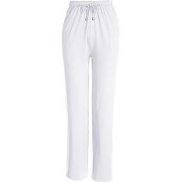 Heine Damen Freizeithose, Wei&szlig;, Gr. 44, Jogginghosen, Material: Baumwolle