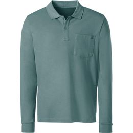 Catamaran Herren Langarm-Poloshirt, jade, Gr&ouml;&szlig;e 60/62