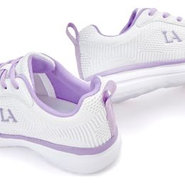 Lascana Damen Sneaker, Wei&szlig;, Gr. 44, Sneakers & Schn&uuml;rer, Material: Leder