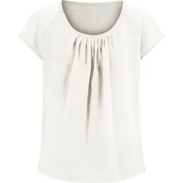 Heine Damen Blusenshirt, Natur, Gr. 52, T-Shirts, Material: Polyester. Jersey: Baumwolle