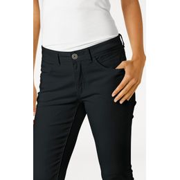 Heine Damen Bauchweg-Hose, Schwarz, Gr. 38, Capri-Hose, Material: Baumwolle