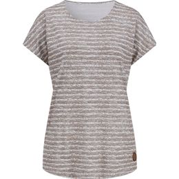 Heine Damen Rundhalsshirt, Braun, Gr. 54, T-Shirts, Material: Baumwolle