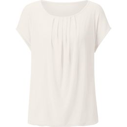 WITT Damen Blusenshirt mit elastischem Saum, ecru, Gr&ouml;&szlig;e 42