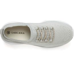 Lascana Damen Sneaker, Grau, Gr. 36, Sneakers & Schn&uuml;rer, Material: Textil