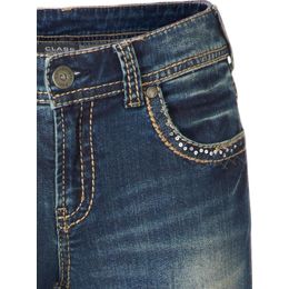 Heine Witt Damen R&ouml;hrenjeans mit Stickerei, blue stone, Gr&ouml;&szlig;e 17