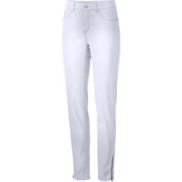 Ascari Damen Stretch-Jeans, Wei&szlig;, Gr. 255, Straight, Material: Baumwolle