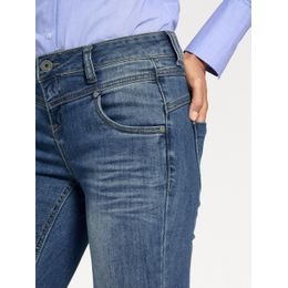 Heine Damen Skinny Jeans, Blau, Gr. 19, Skinny, Material: Baumwolle, vielseitig kombinierbar