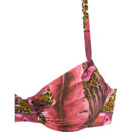Lascana B&uuml;gel-Bikini, Rosa, Gr. 44B, Damen, B&uuml;gel-Bikinis, Material: Polyamid, Elasthan