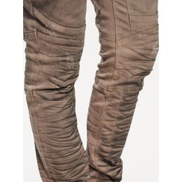 Heine Witt Damen Boyfriend-Hose Oil-Dyed-Optik, helltaupe, Gr&ouml;&szlig;e 48
