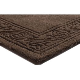 HEINE HOME Witt Hochflorteppich, braun, Gr&ouml;&szlig;e 200x200 cm - quadratisch
