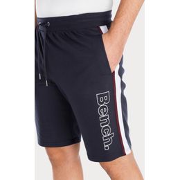 Bench. Loungewear Herren Sweatshorts, navy-wei&szlig;, Gr&ouml;&szlig;e 60/62