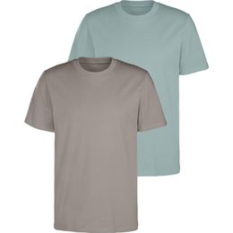 Kangaroos Damen T-Shirt, Grau, Gr. XXL (60/62), Herrenmode, 100% Baumwolle