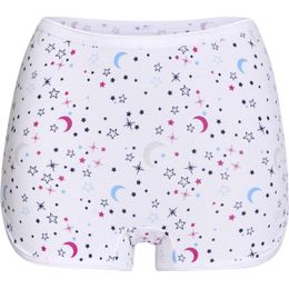 w&auml;schepur w&auml;schepur Damen Hipster mit Druck-Dessin, wei&szlig;-bedruckt, Gr&ouml;&szlig;e 44/46