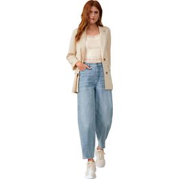WITT Damen Jeans im Mom-Schnitt, blue-bleached, Gr&ouml;&szlig;e 25