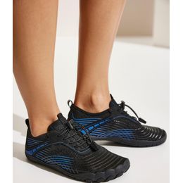 Vivance Damen Sneaker, schwarz / royalblau, Gr&ouml;&szlig;e 38