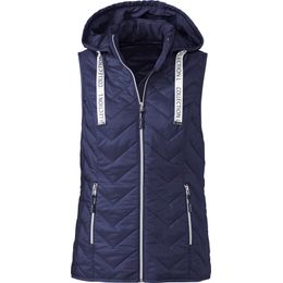 WITT Damen Steppweste im Zickzack-Muster, marine, Gr&ouml;&szlig;e 44