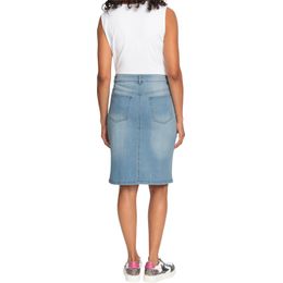 WITT Damen Jeansrock schmal geschnitten, blue-bleached, Gr&ouml;&szlig;e 48