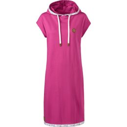 WITT Damen Jerseykleid im Baumwoll-Mix, magenta, Gr&ouml;&szlig;e 52