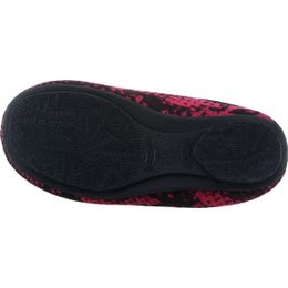 WITT Damen Pantoffel mit Reptil-Muster, w&auml;rmend, pink, Gr&ouml;&szlig;e 42